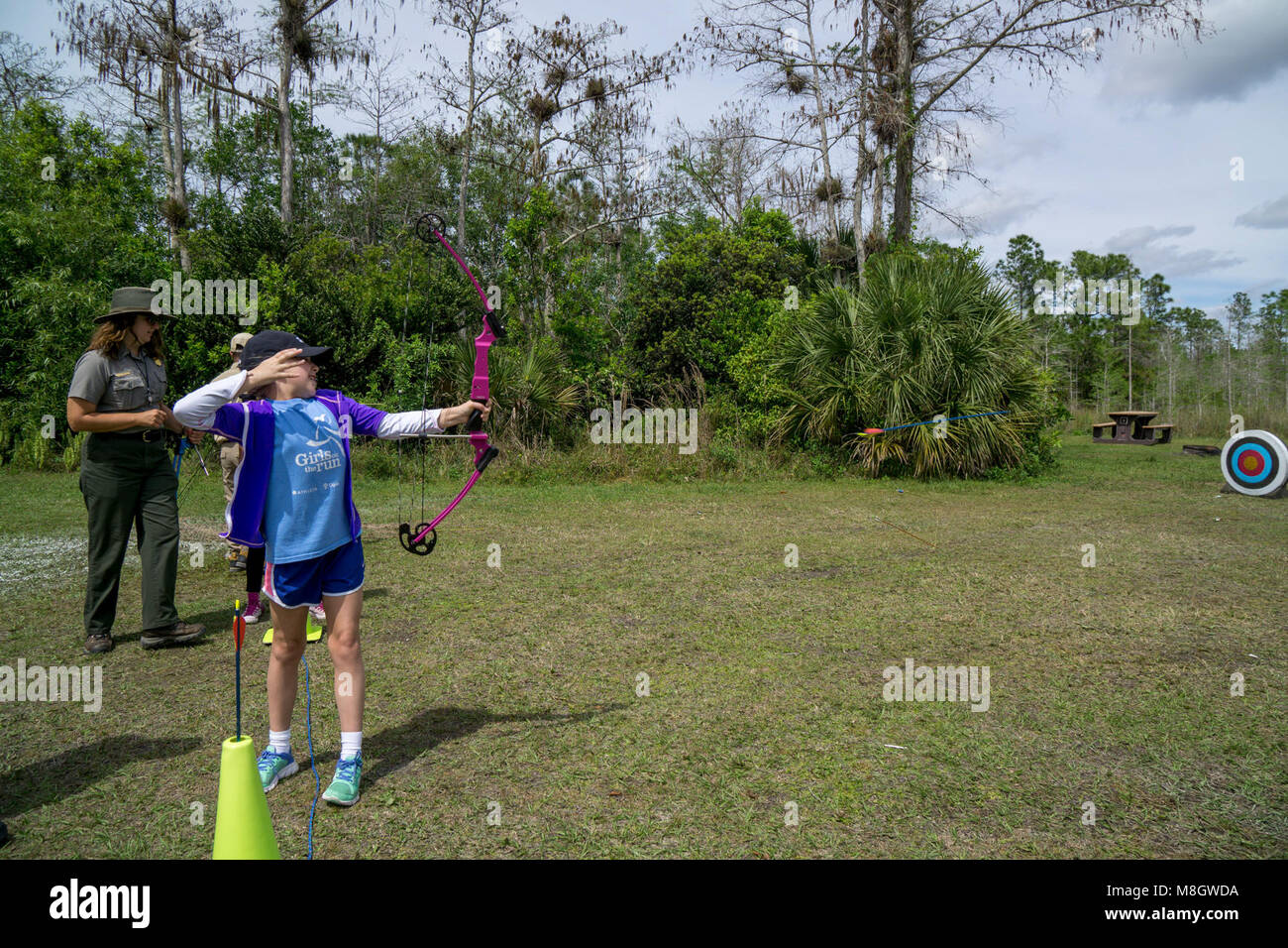 Archery.Adventure Day with the Greater Naples YMCA Stock Photo - Alamy