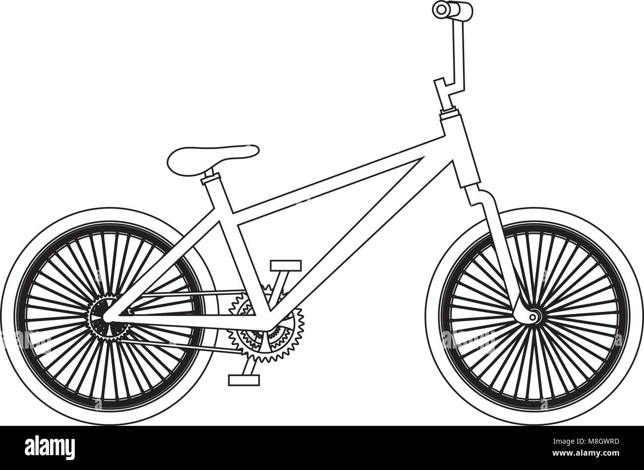 bicycle cross isolated icon vector illustration design Stock Vector ...