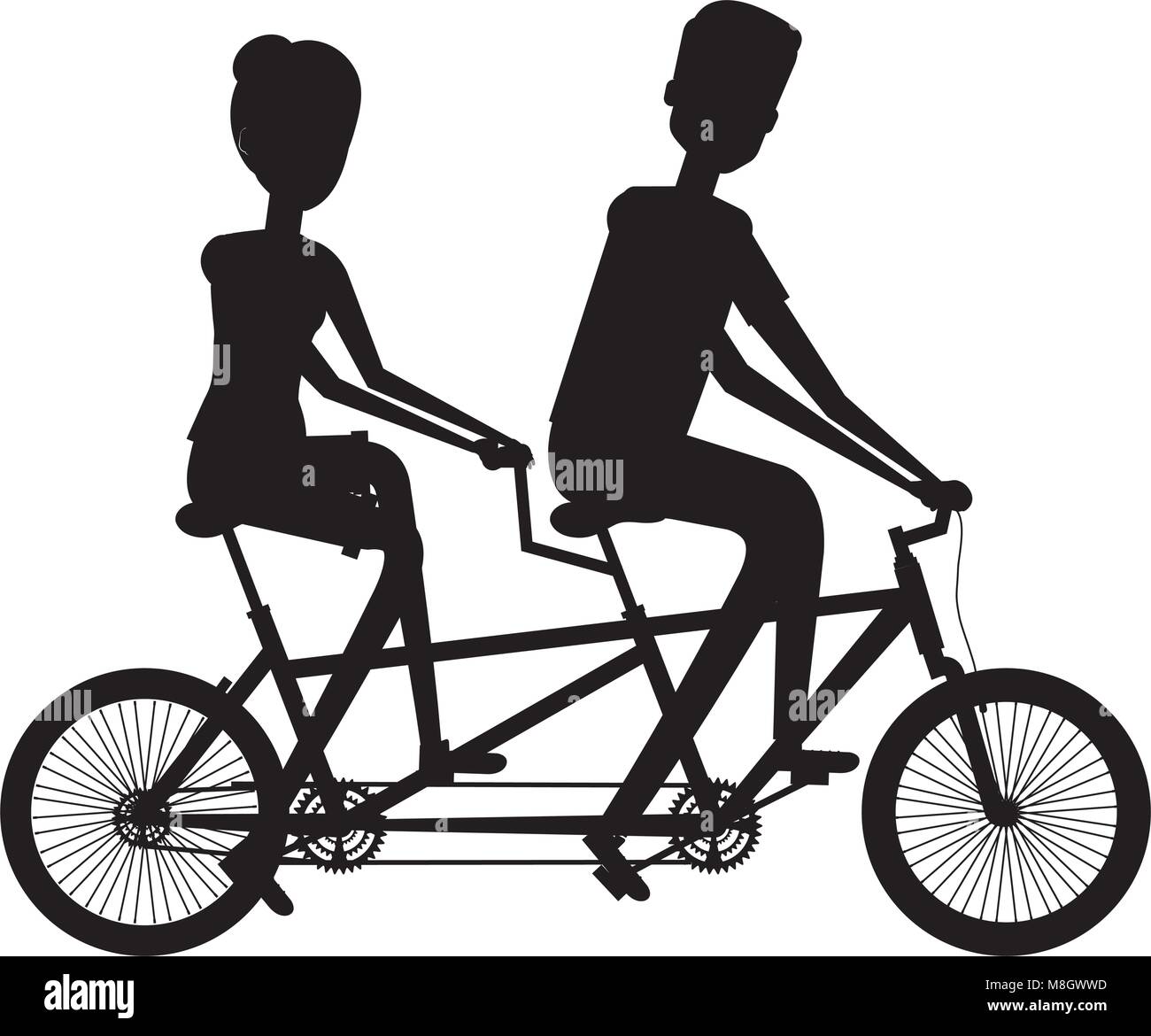 Modern tandem bike design hi-res stock photography and images - Alamy