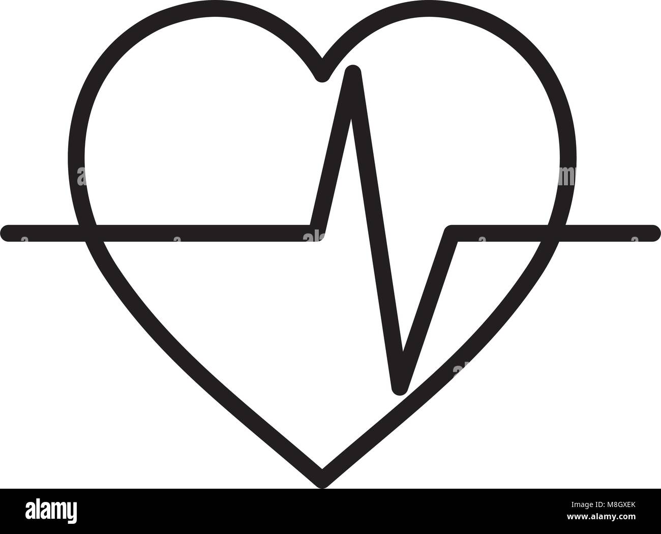 heart cardiology isolated icon vector illustration design Stock Vector ...