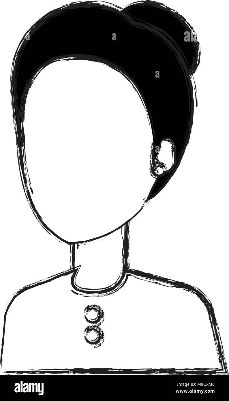 beautiful woman avatar character vector illustration design Stock ...
