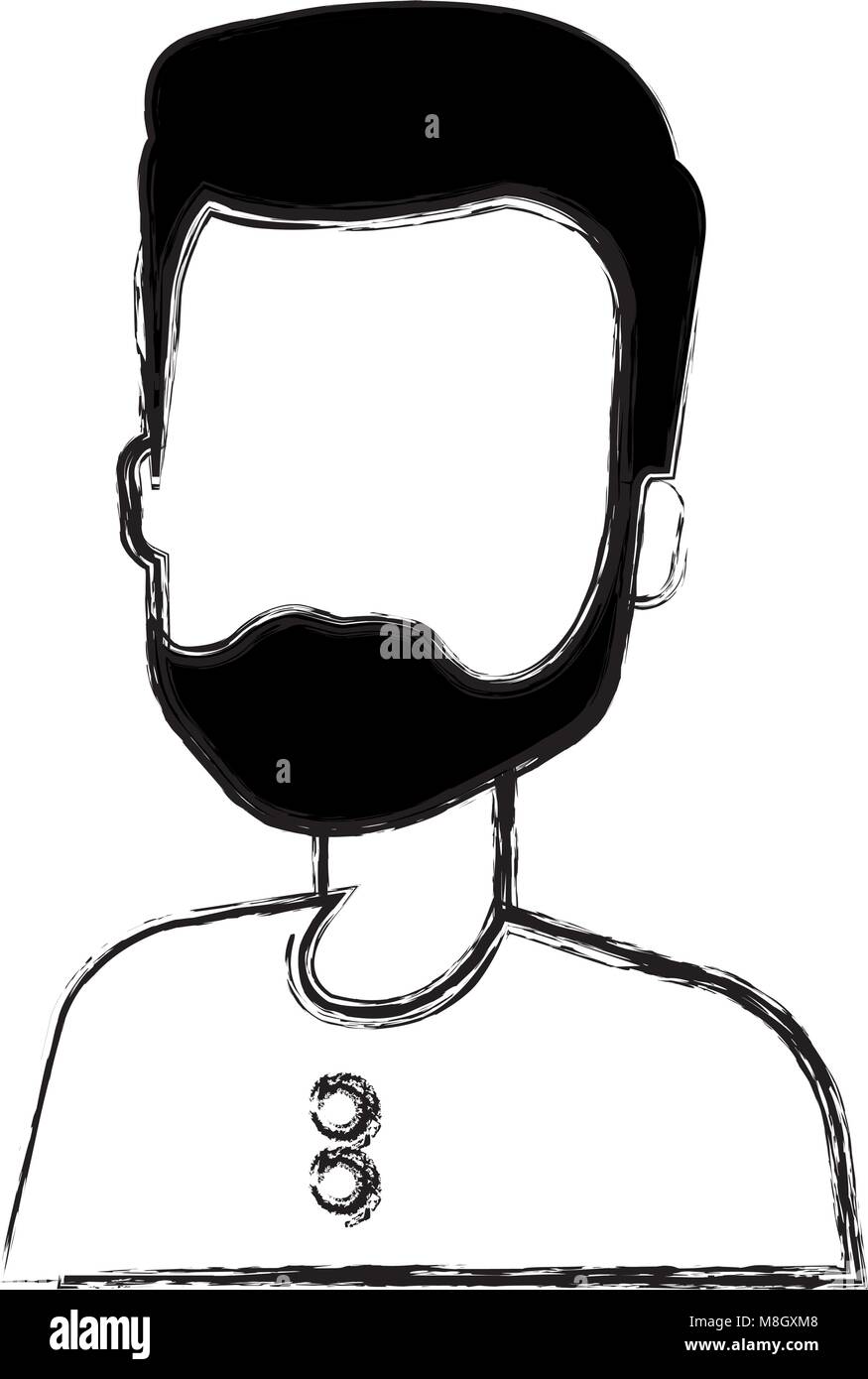 young man avatar character vector illustration design Stock Vector ...