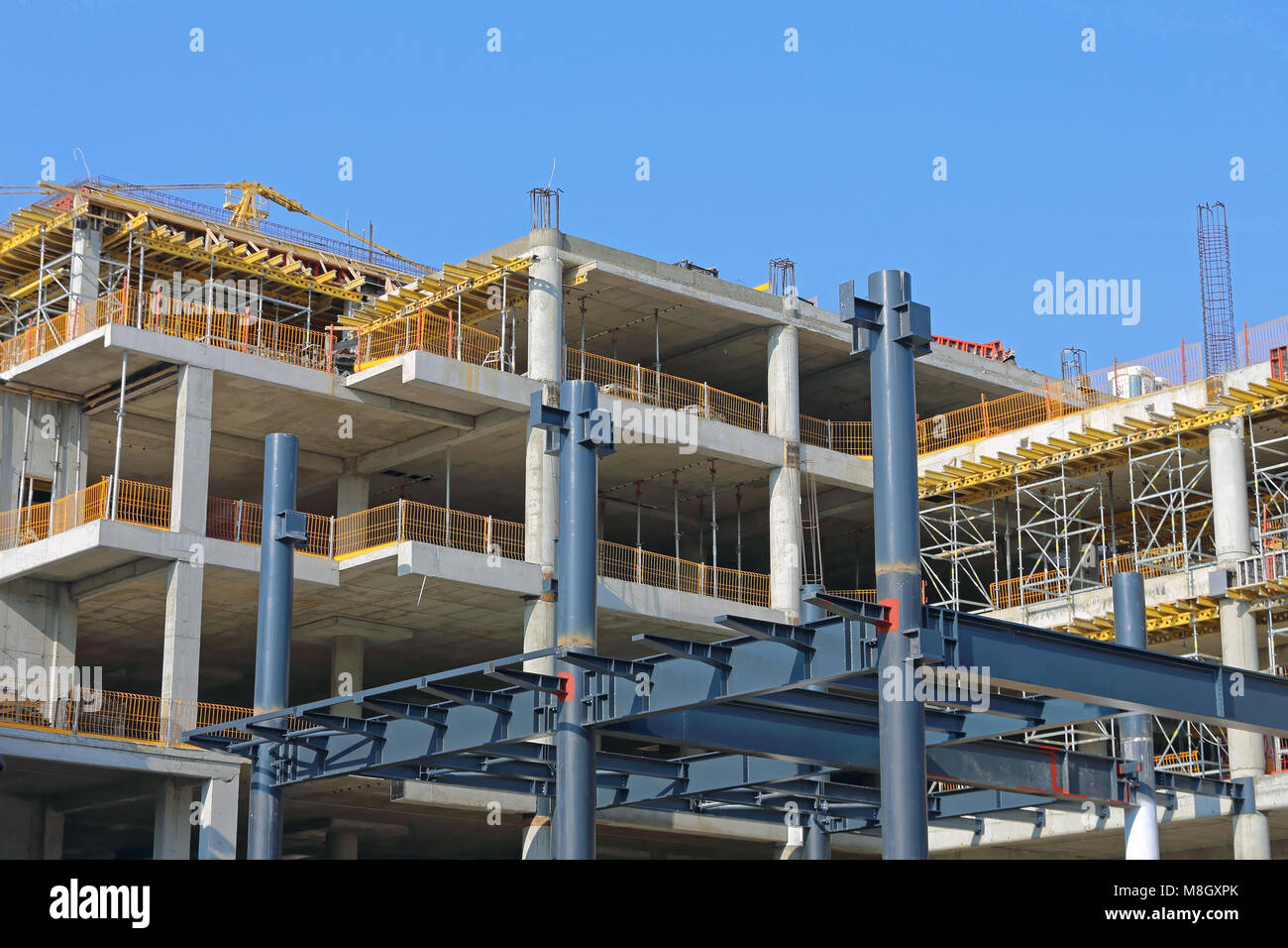 Building Site of New Skyscraper Construction Industry Stock Photo - Alamy