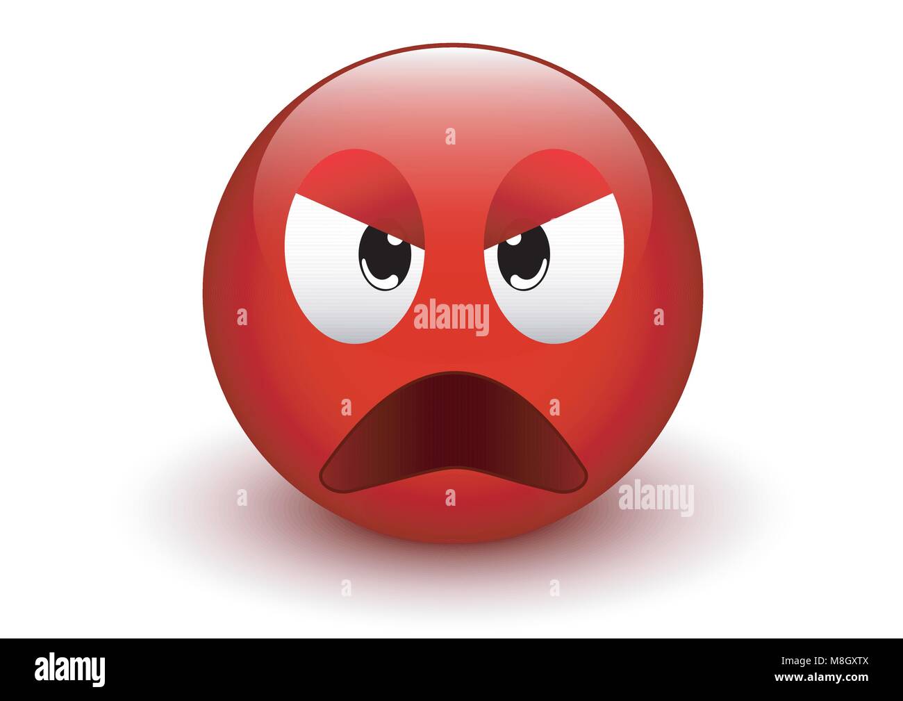 Angry expression design Cut Out Stock Images & Pictures - Alamy