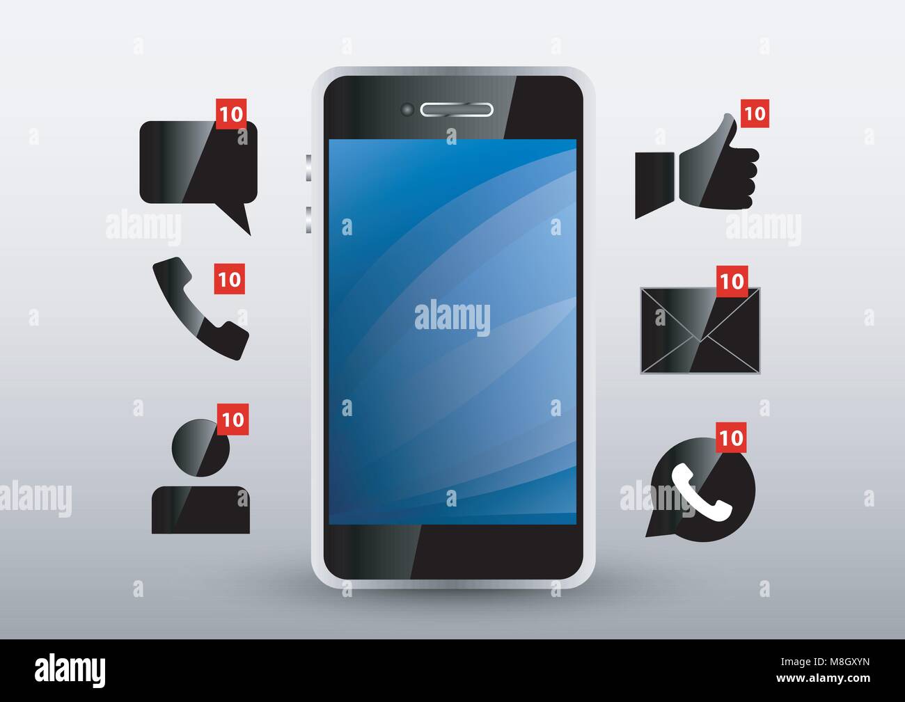 Notification system hi-res stock photography and images - Alamy