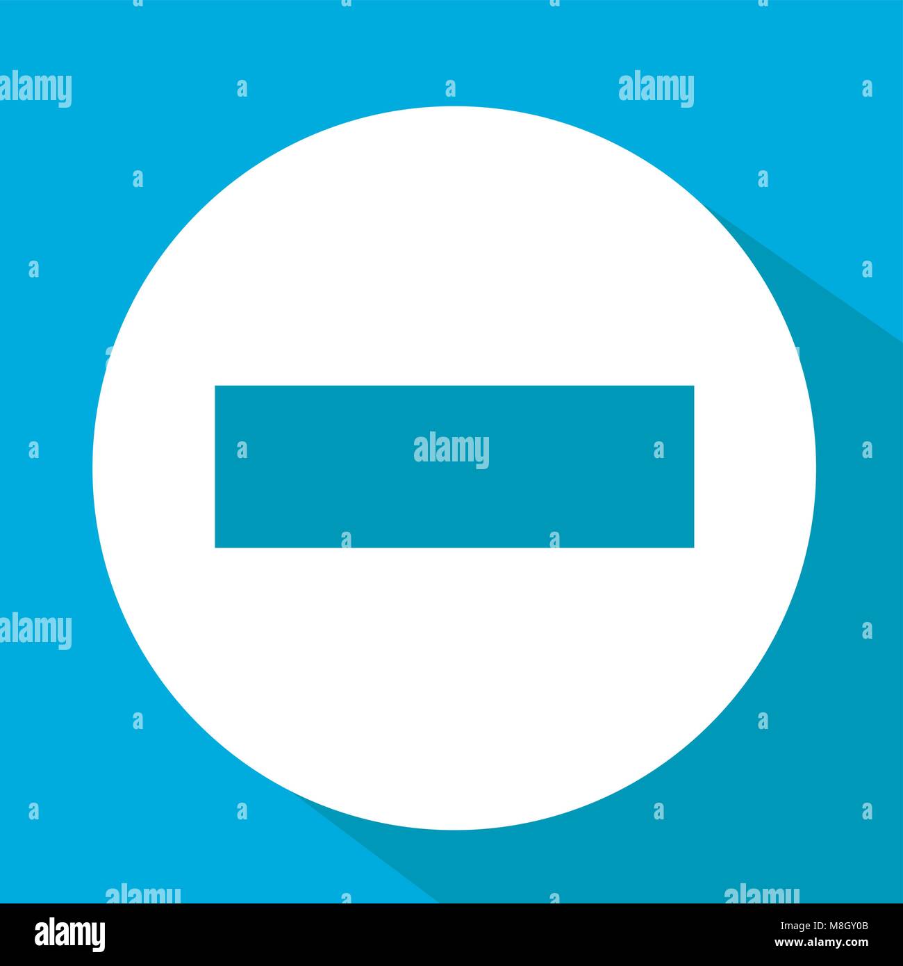 design vector of stop sign symbol flat color Stock Vector Image & Art ...