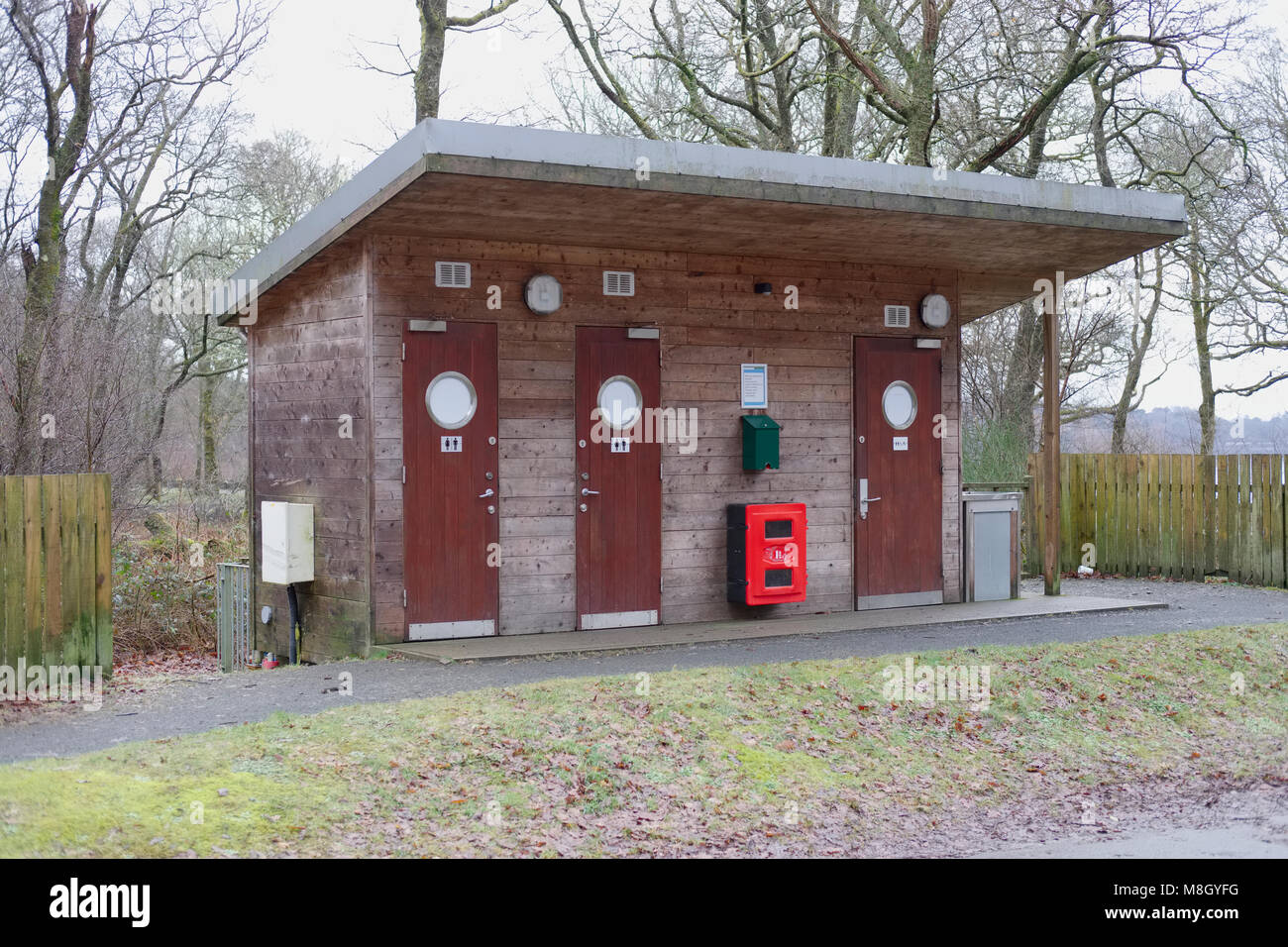 Campsite toilets bothy male female for campers walkers tourists camp ...