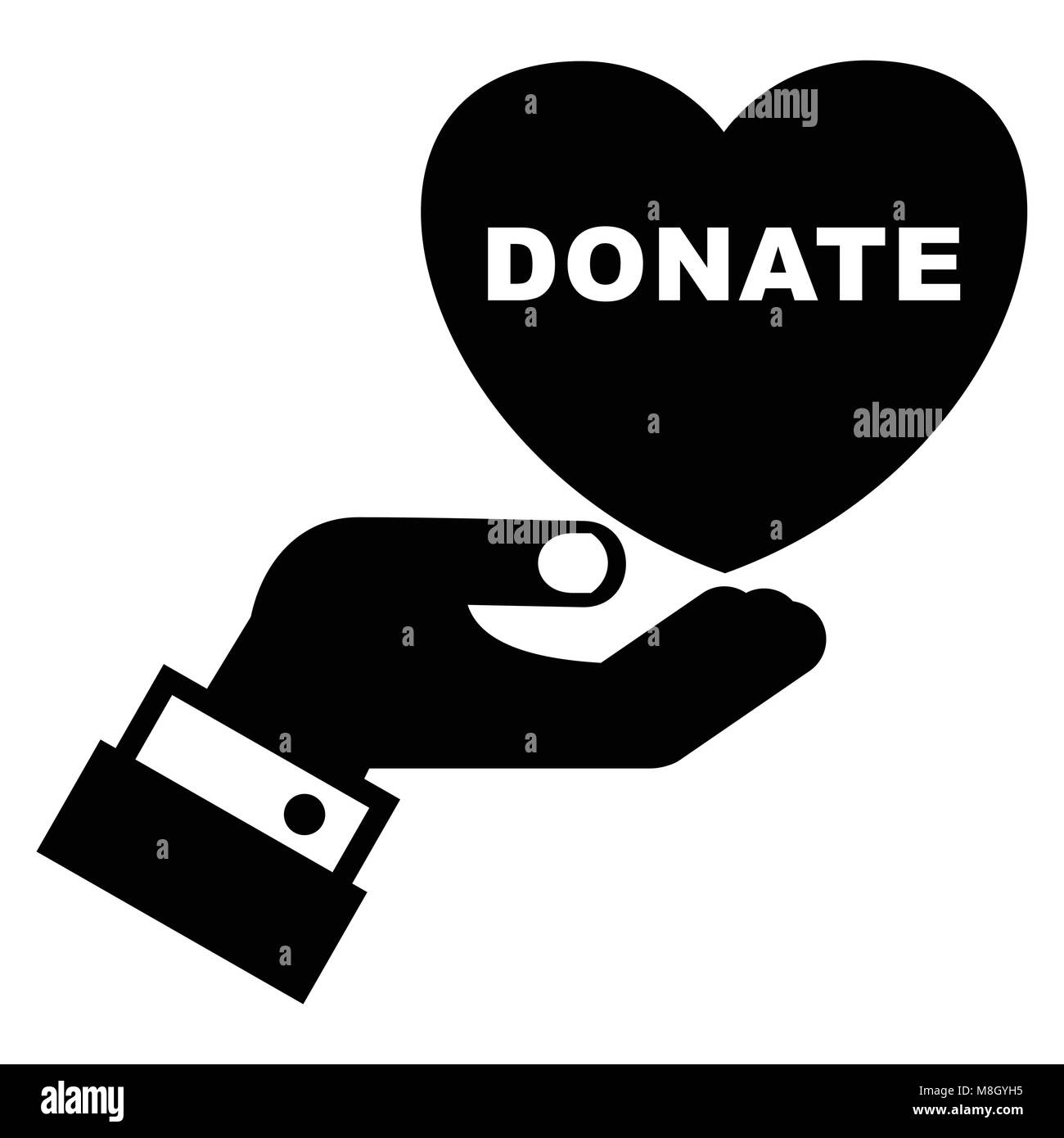 donate logo concept Stock Vector Image & Art - Alamy