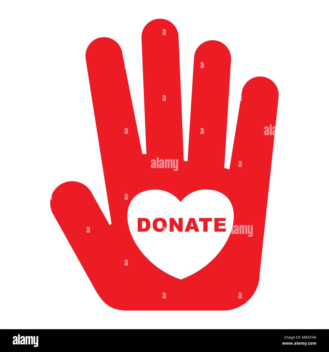 donate logo concept Stock Vector Image & Art - Alamy