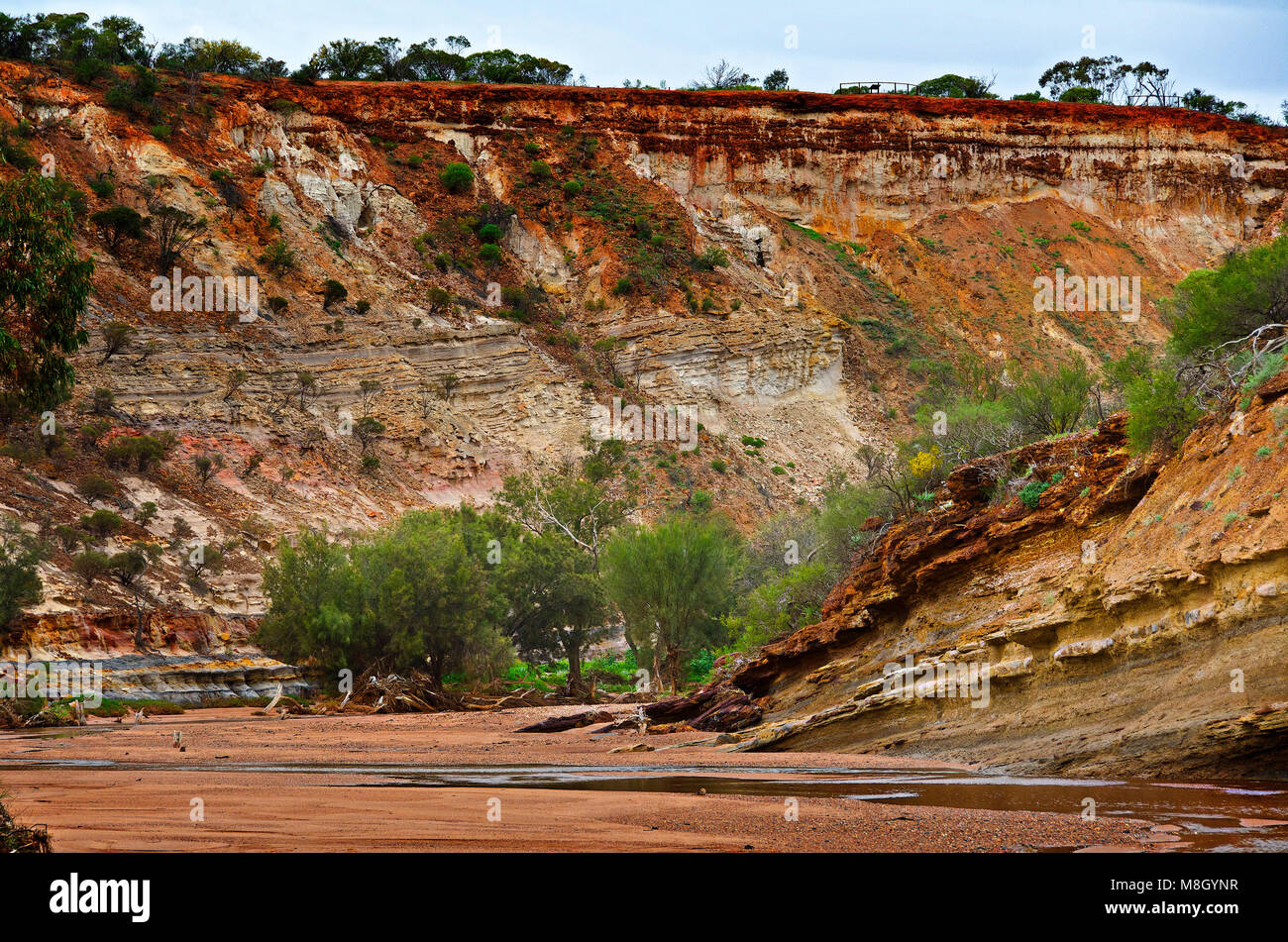Red cliffs at Coalseam Conservation Park, Western Australia Stock Photo ...