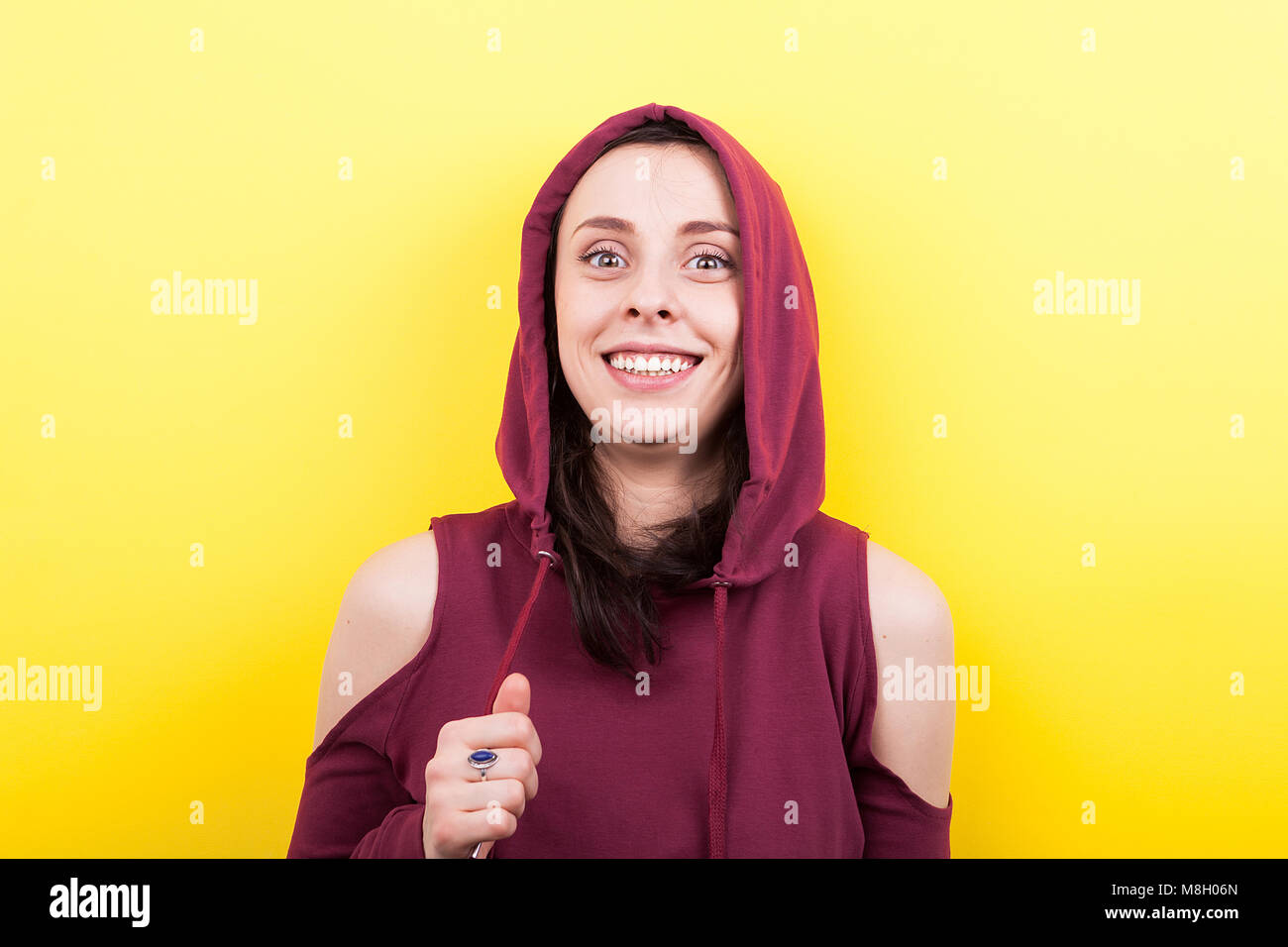 Woman silly hat winter hi-res stock photography and images - Alamy