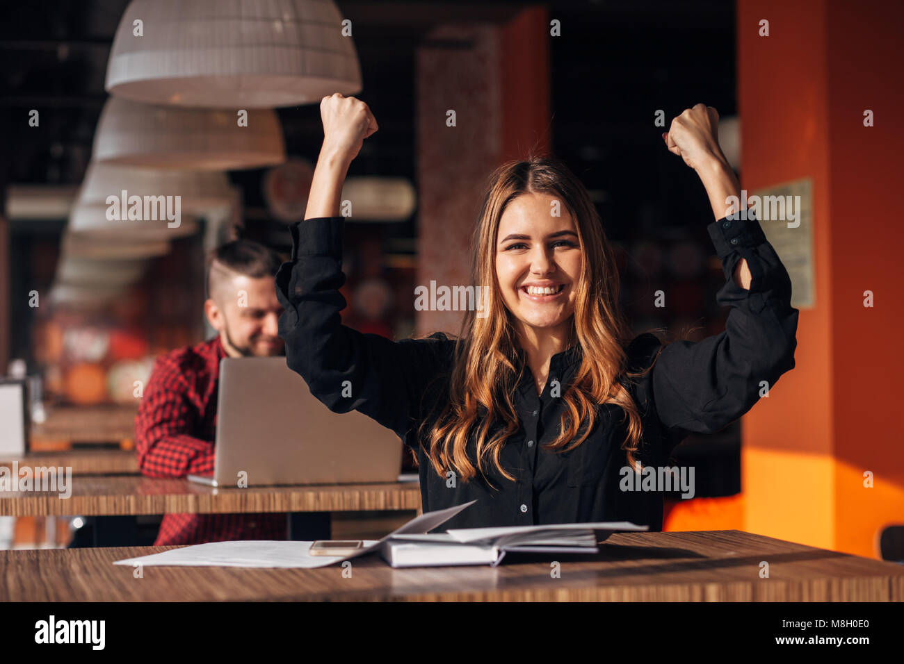 Raise arms meeting hi-res stock photography and images - Alamy