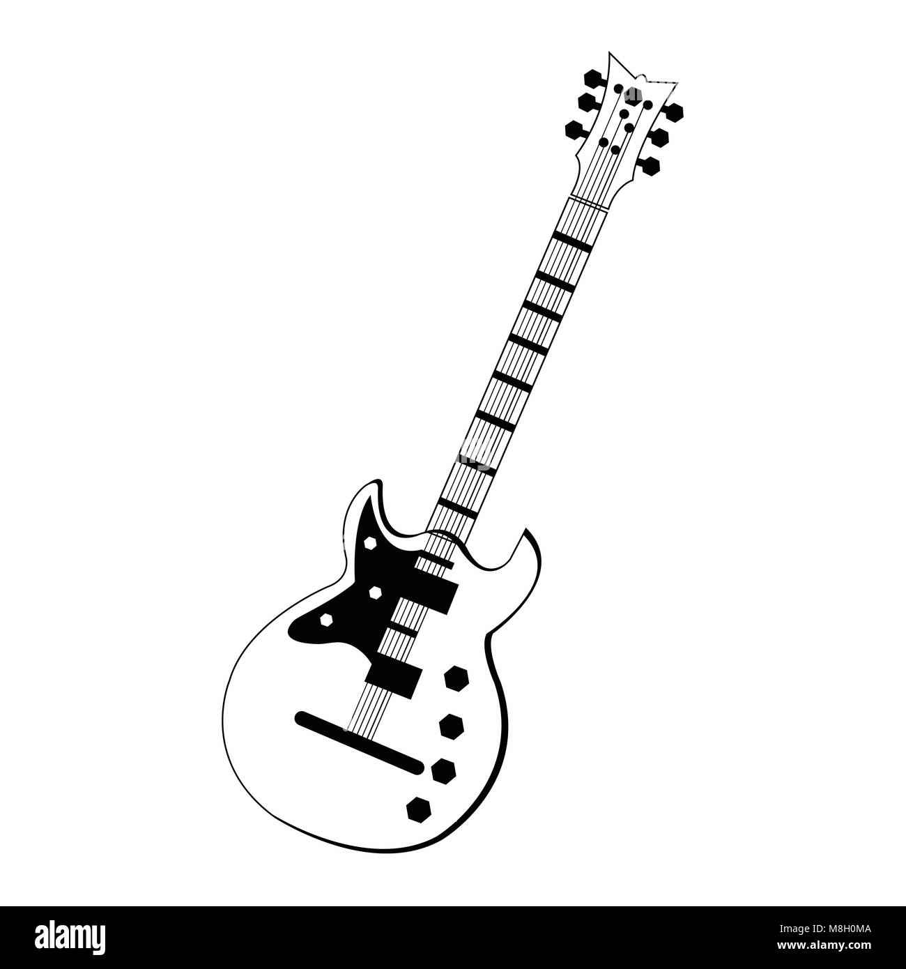Guitar icon vector Stock Vector Image & Art - Alamy