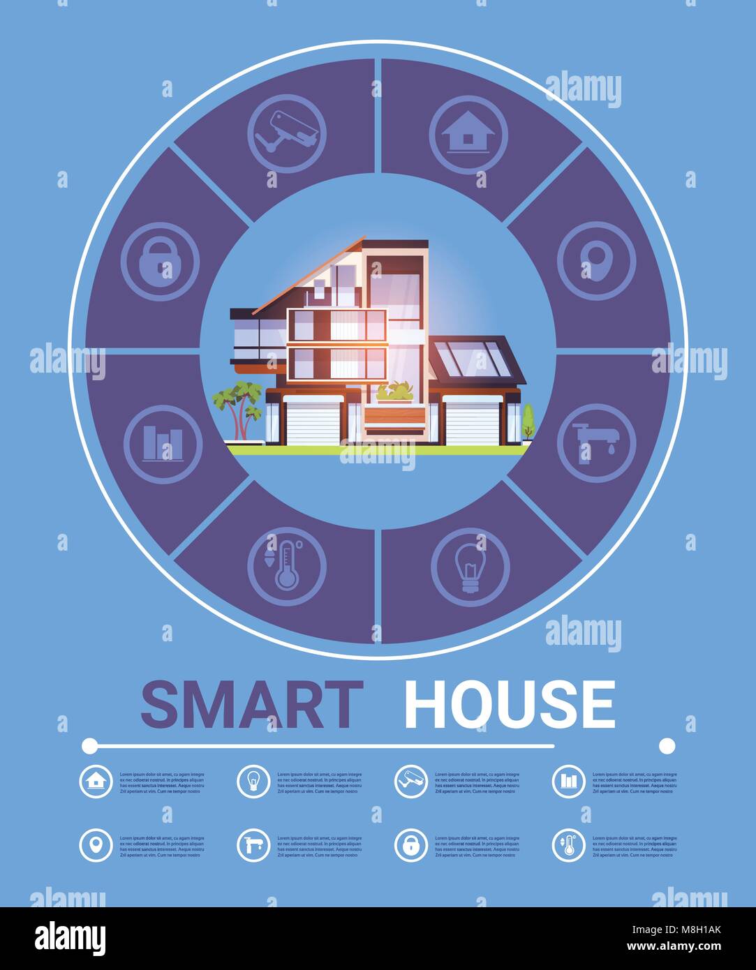 Smart home infographic hi-res stock photography and images - Alamy