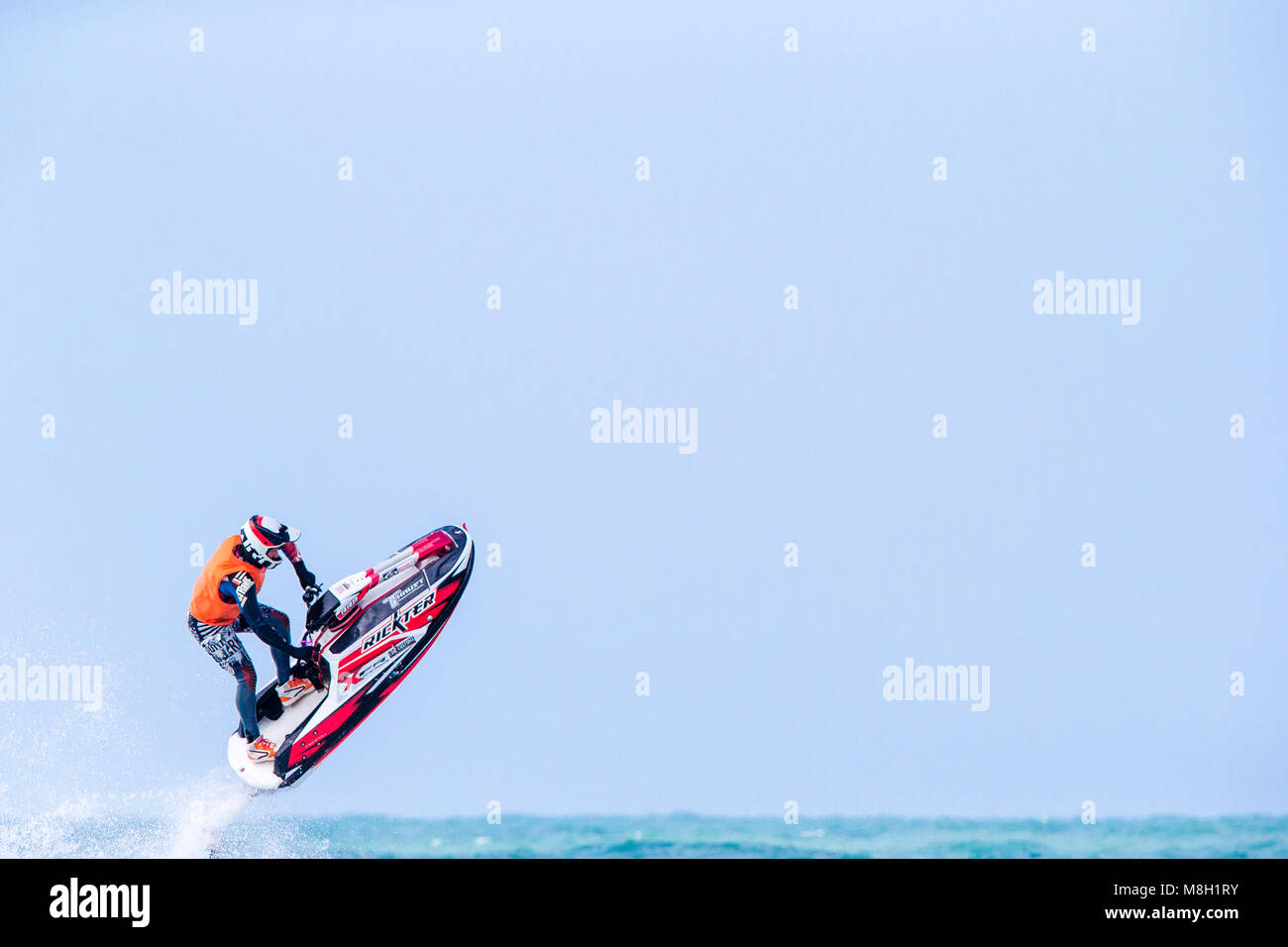 Jet-ski stunt rider in action Stock Photo - Alamy