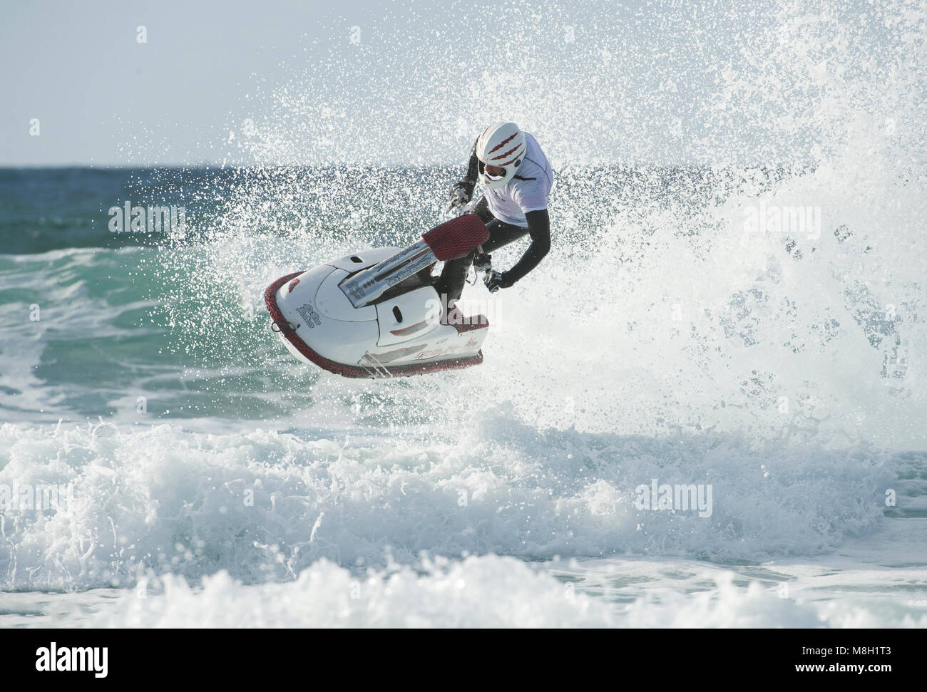 Jet-ski stunt rider in action Stock Photo - Alamy