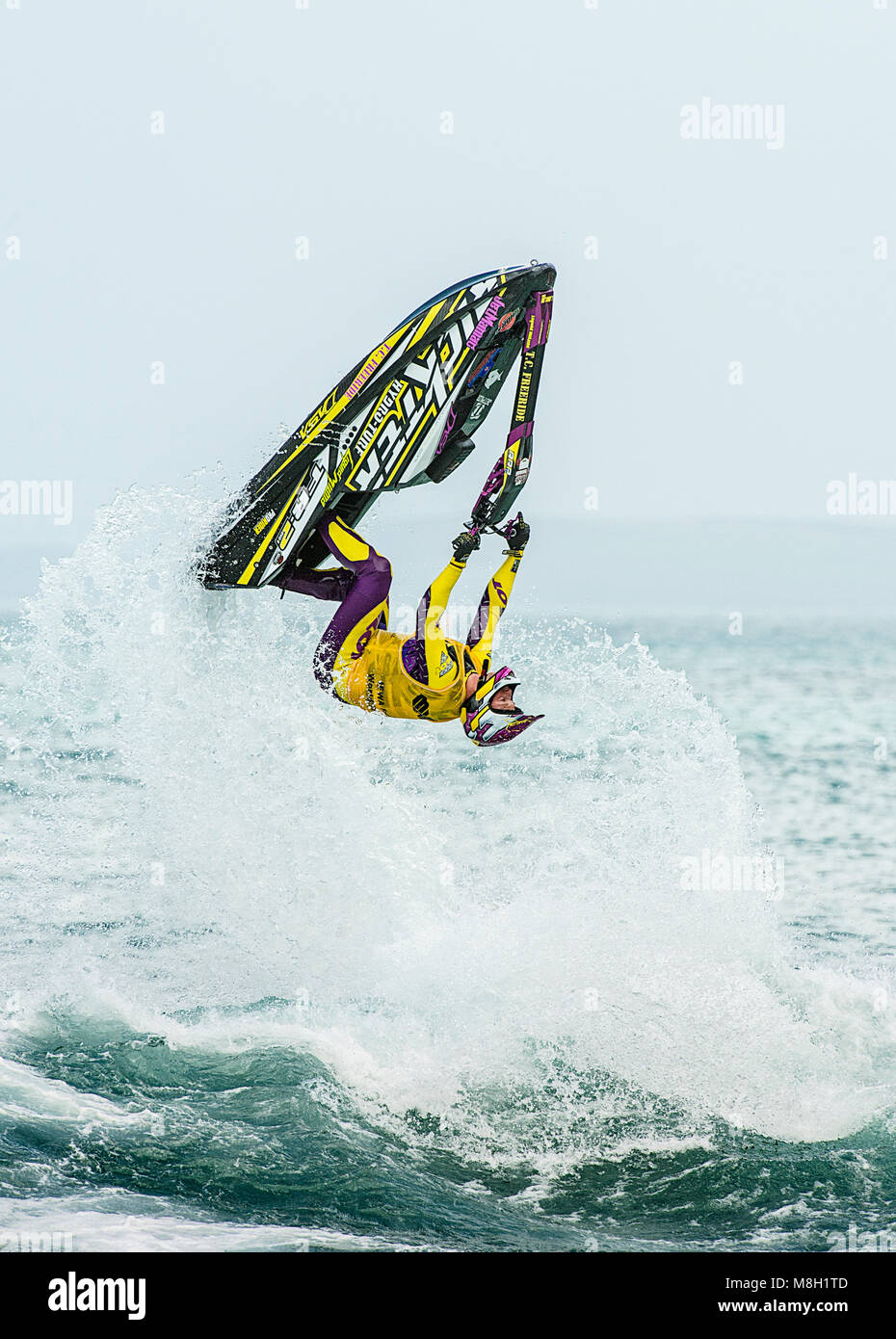Jet-ski stunt rider in action Stock Photo - Alamy