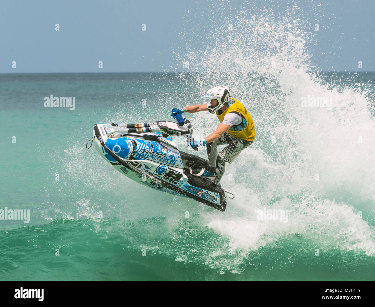 Jet-ski stunt rider in action Stock Photo - Alamy