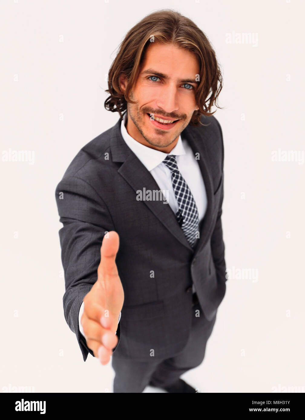 Man extending the hand at front hi-res stock photography and images - Alamy