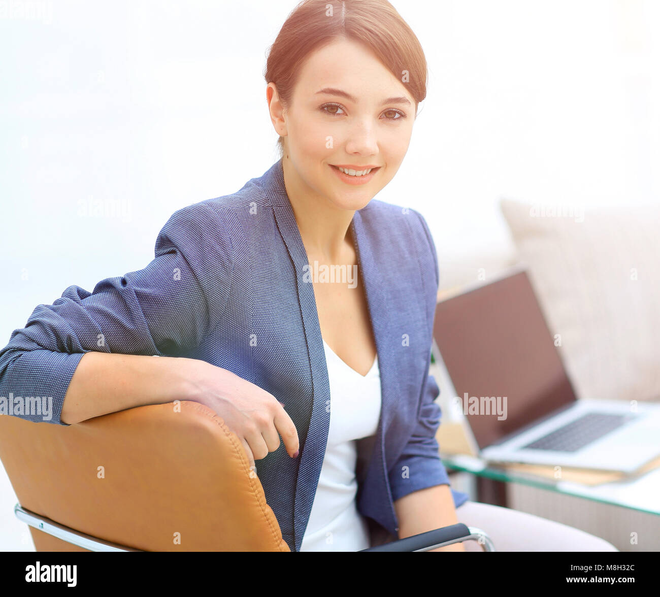 closeup portrait of a female psychologist in her private office Stock ...