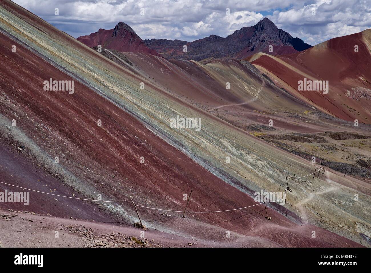 Vinicunca The Rainbow Mountain Peru Stock Photo Alamy