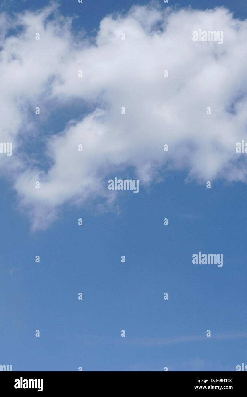 Blue sky with clouds and sun brown Stock Photo - Alamy