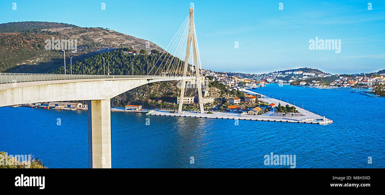 Franjo Tudman Bridge in Dubrovnik Croatia Stock Photo - Alamy