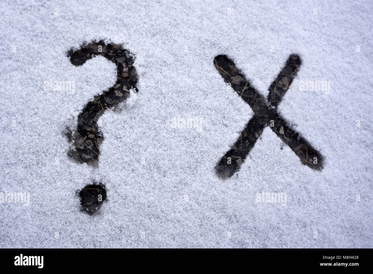 Letters of the alphabet X through Z and punctuation marks made from ...