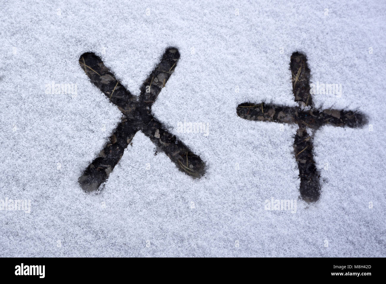painted symbols isolated on white background Stock Photo - Alamy