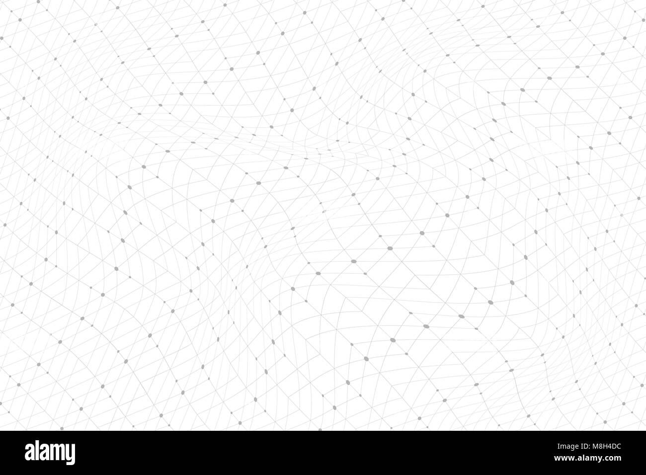 Geometric pattern with connected lines, dots, points, nodes. Graphics ...