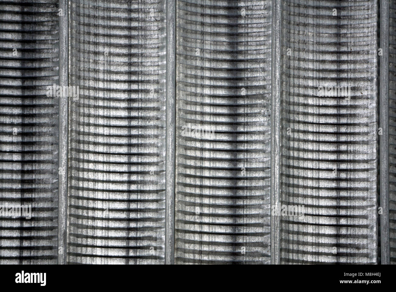Corrugated metal texture dark gray metallic color Stock Photo - Alamy