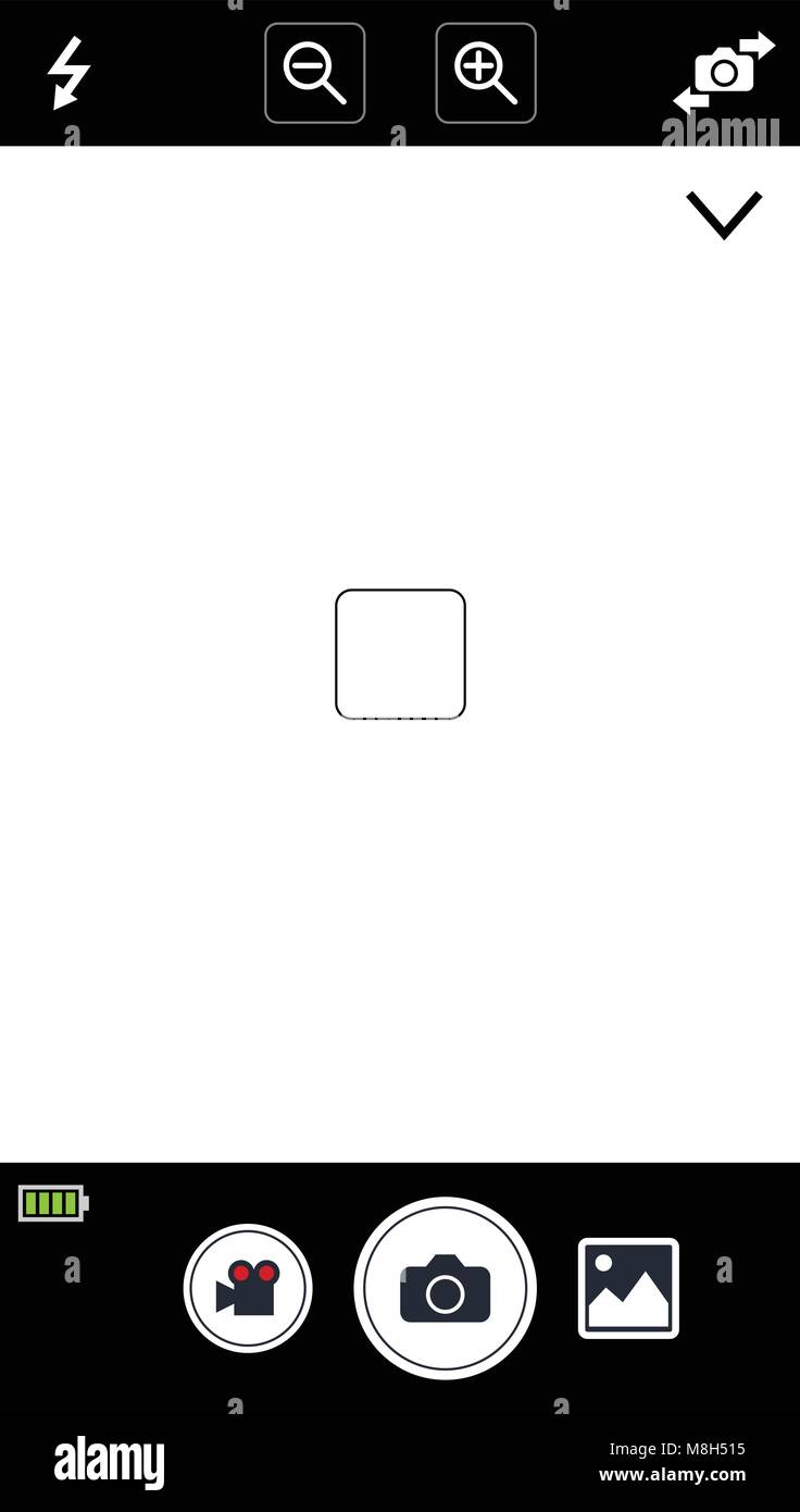 Modern smartphone camera focusing screen Stock Vector Image & Art - Alamy