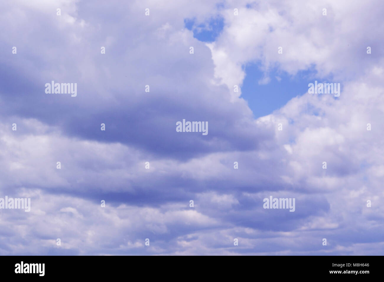 layered clouds in the blue sky Stock Photo - Alamy