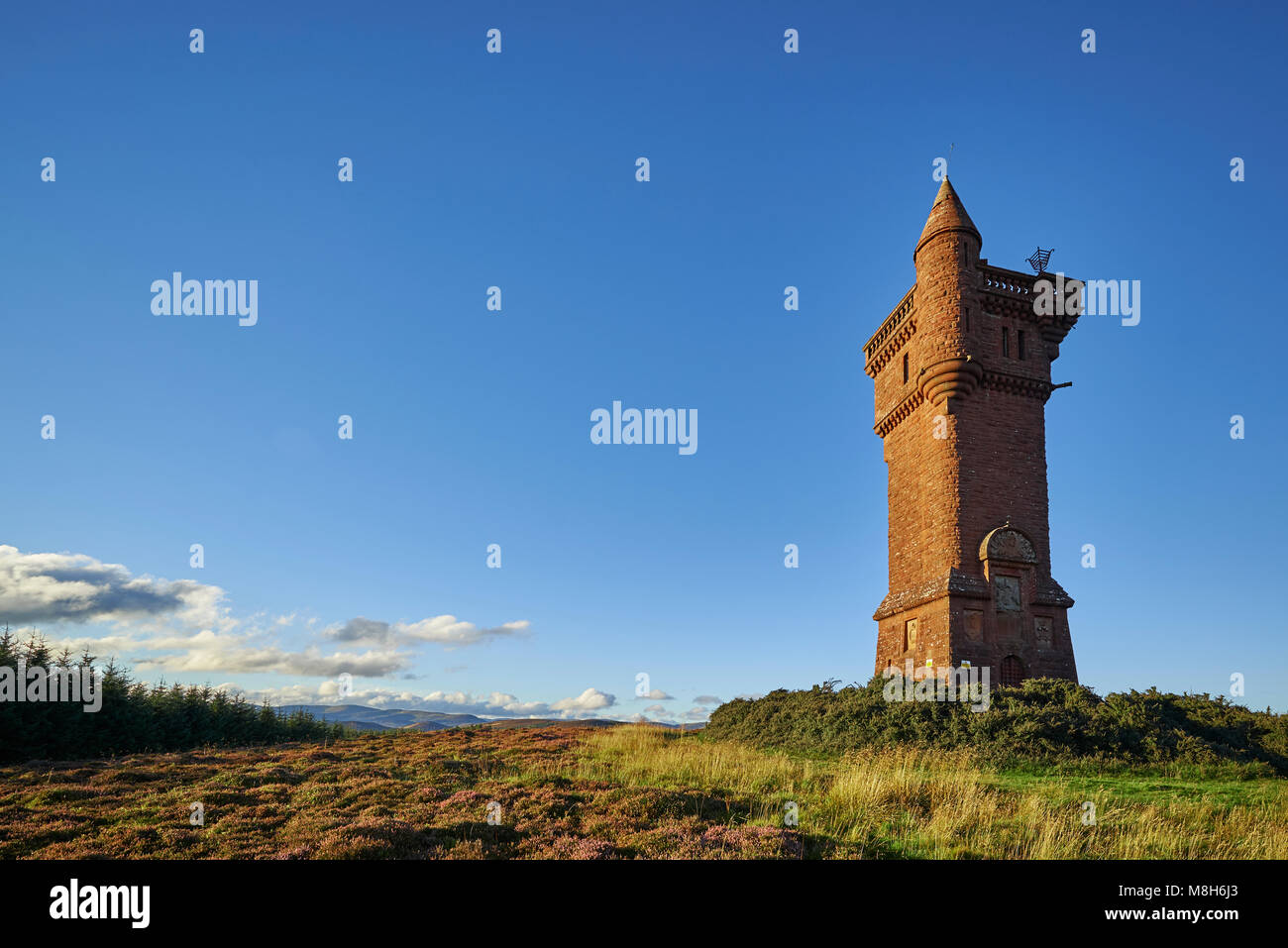 The Airlie Monument on Tulloch Hill, situated in the Angus Glens near ...