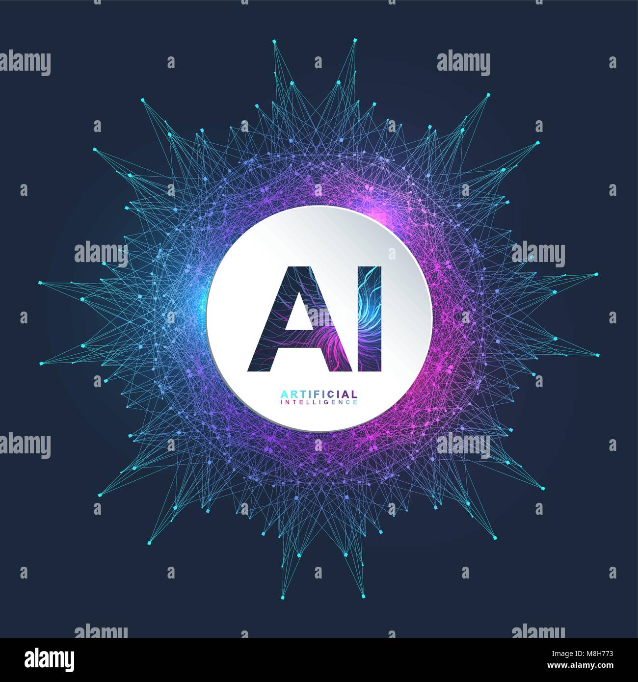 Artificial Intelligence Logo. Artificial Intelligence and Machine ...