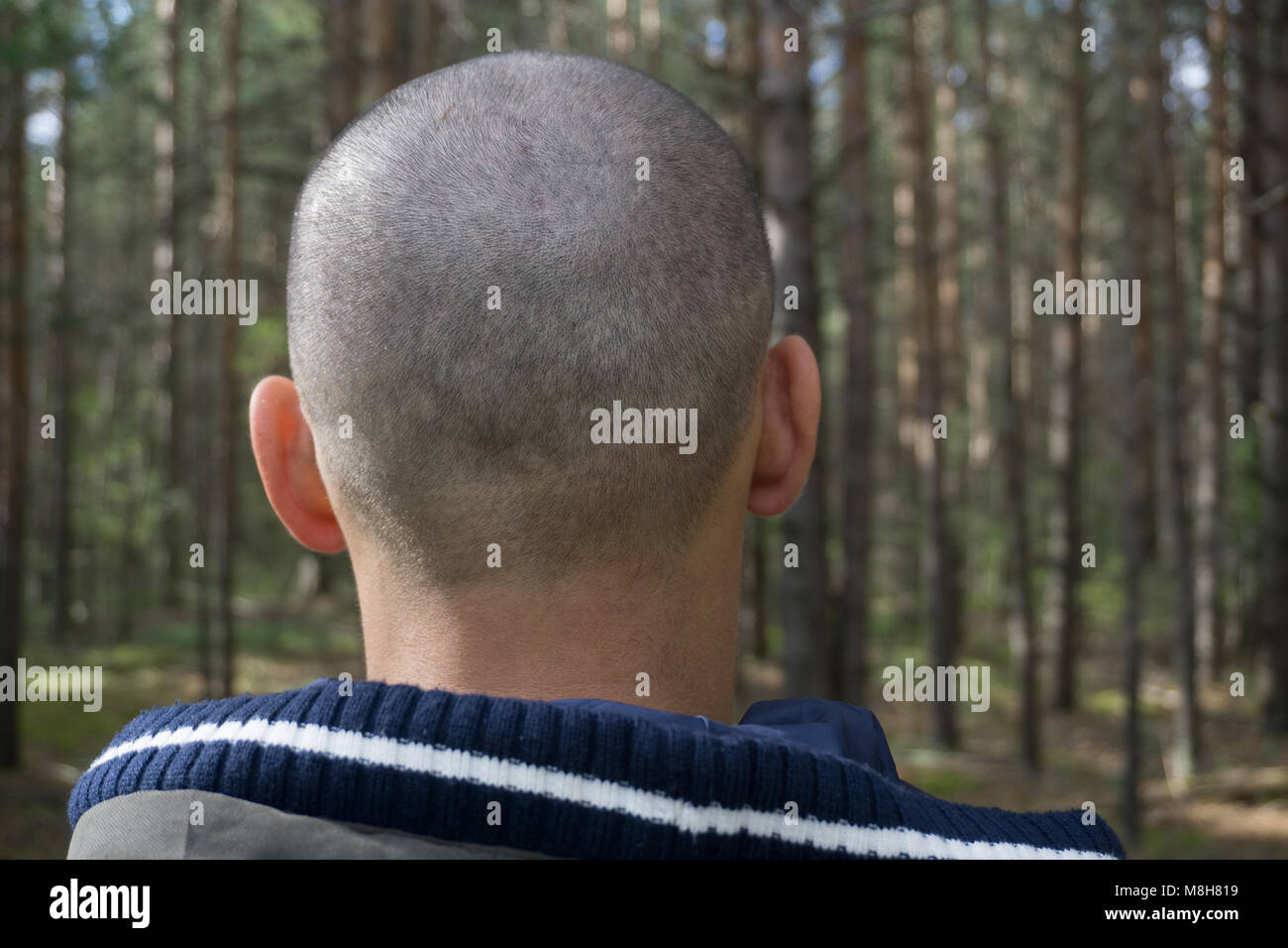 Bald headed young man hi-res stock photography and images - Alamy