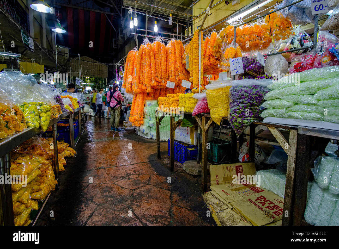 Loads of flowers and blossoms are for sale at the 24 hours flower ...