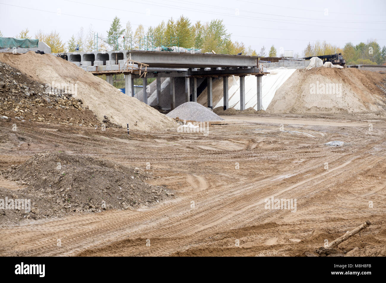 road currently under construction at several levels to increase traffic ...