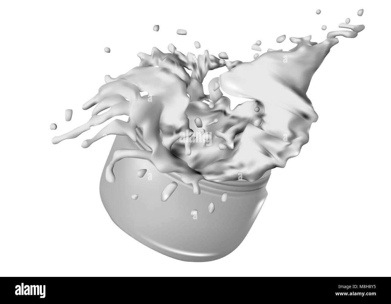 splash of cream isolated on white background Stock Vector Image & Art ...
