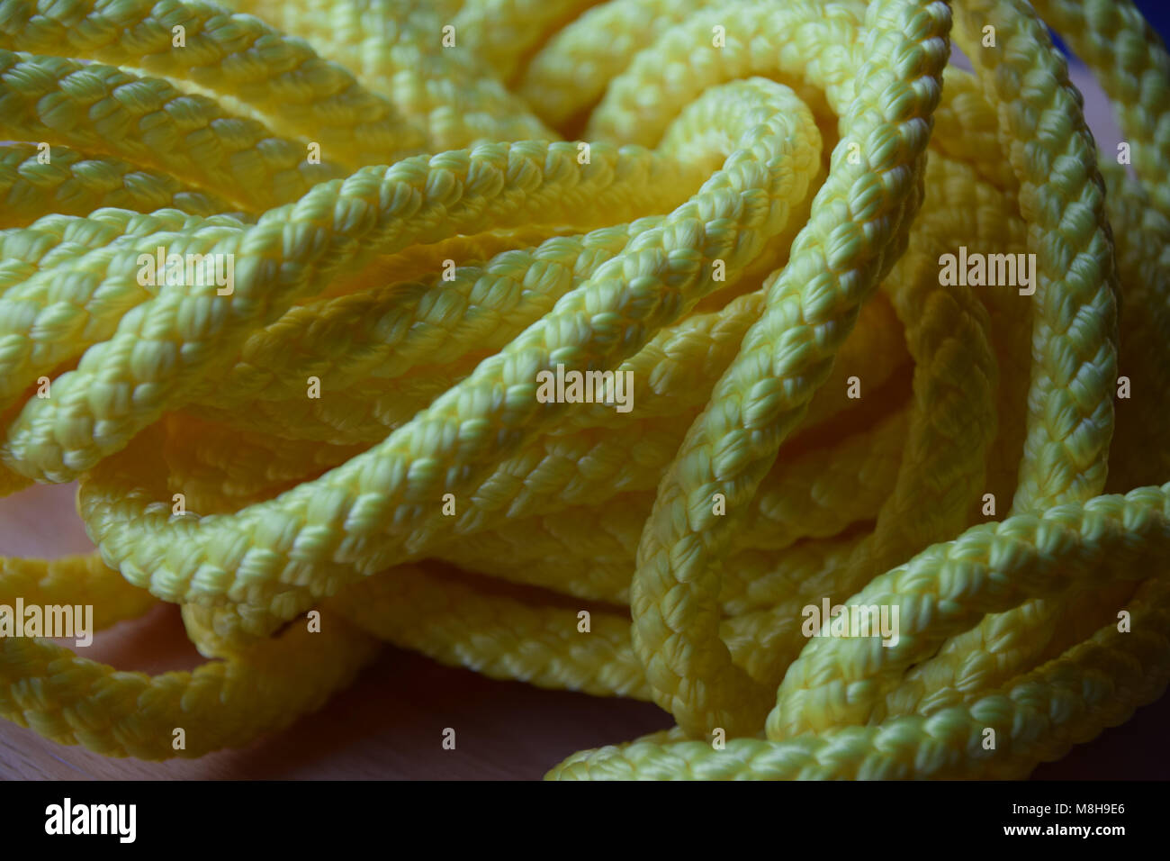 yellow rope polypropylene texture background Stock Photo - Alamy