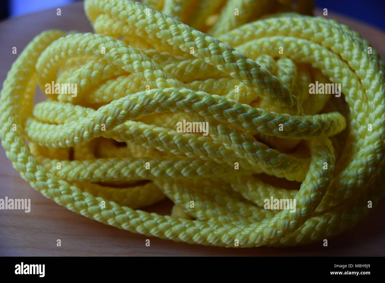 yellow rope polypropylene texture background Stock Photo - Alamy