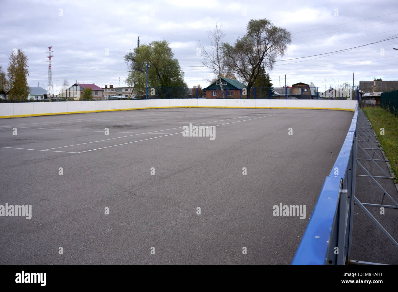 Hockey gate season single space sport stadium Stock Photo - Alamy