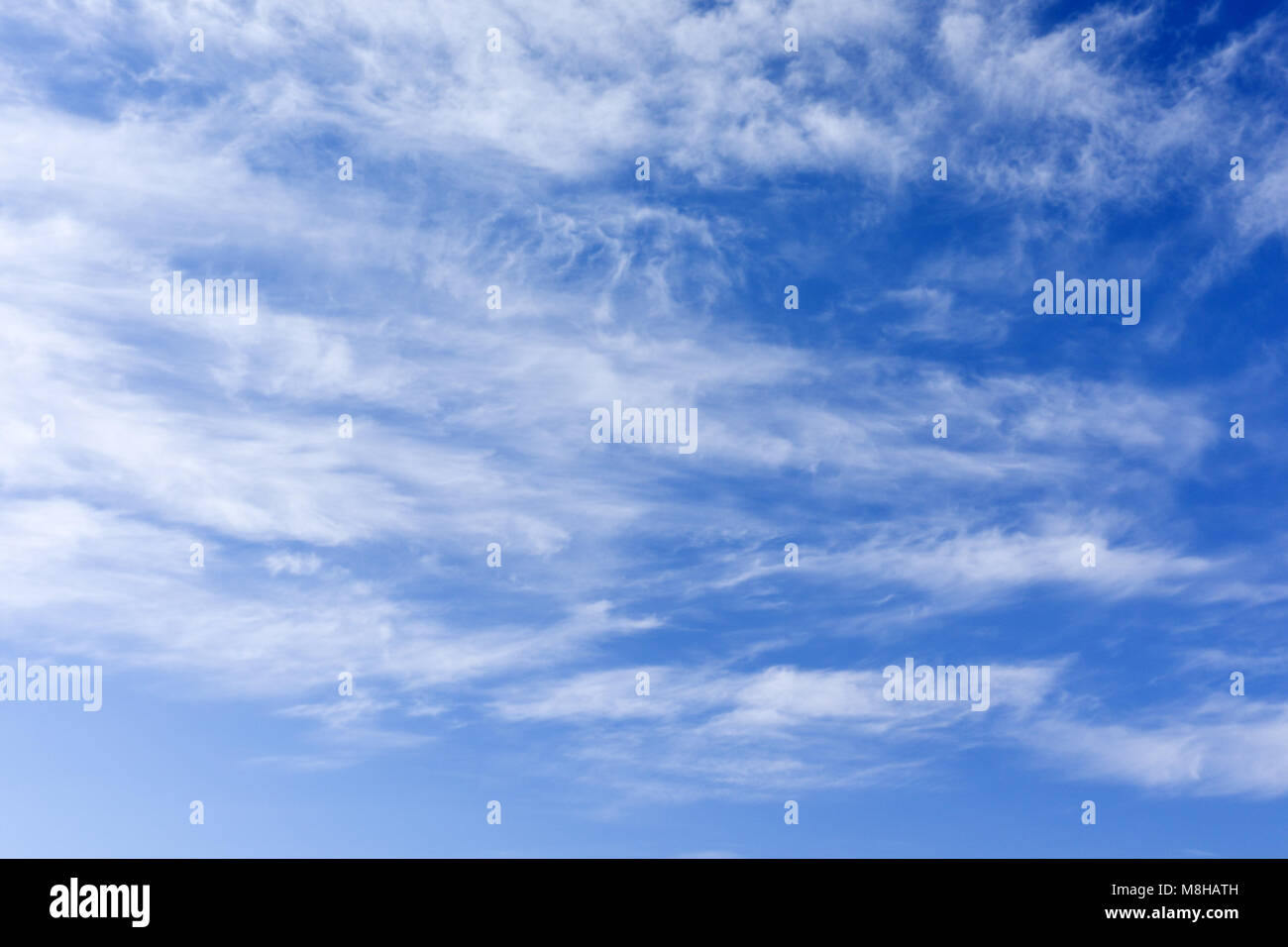 Blue Sky background with Clouds at the bottom of the sky Stock Photo ...