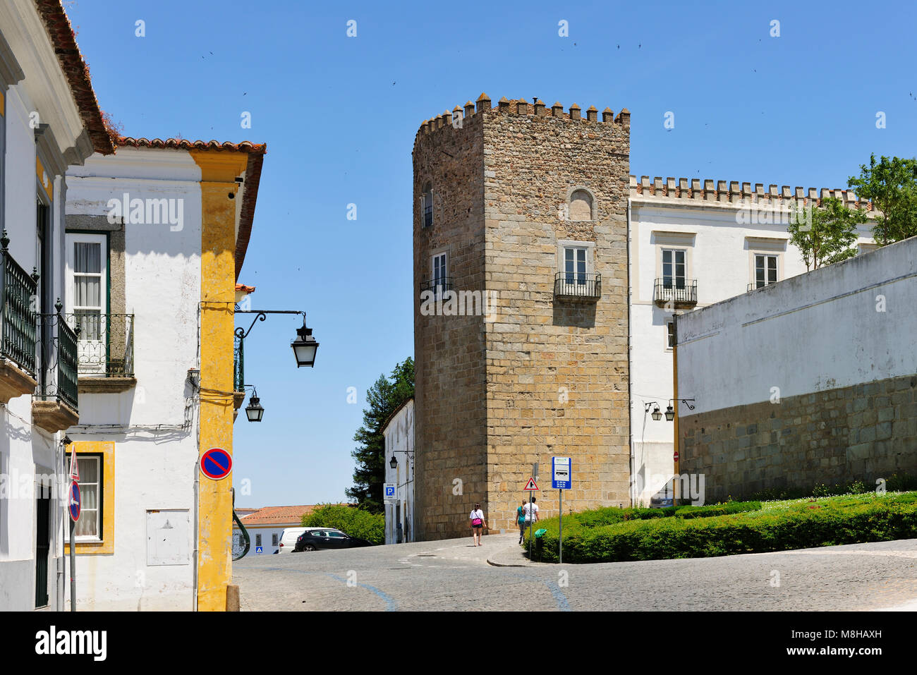 Historic centre of Évora, a Unesco World Heritage Site. Portugal Stock ...