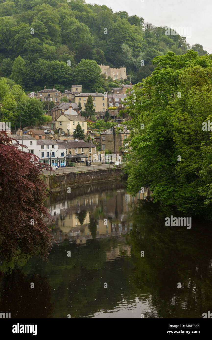 River view of Matlock Bath, Derbyshire Stock Photo - Alamy