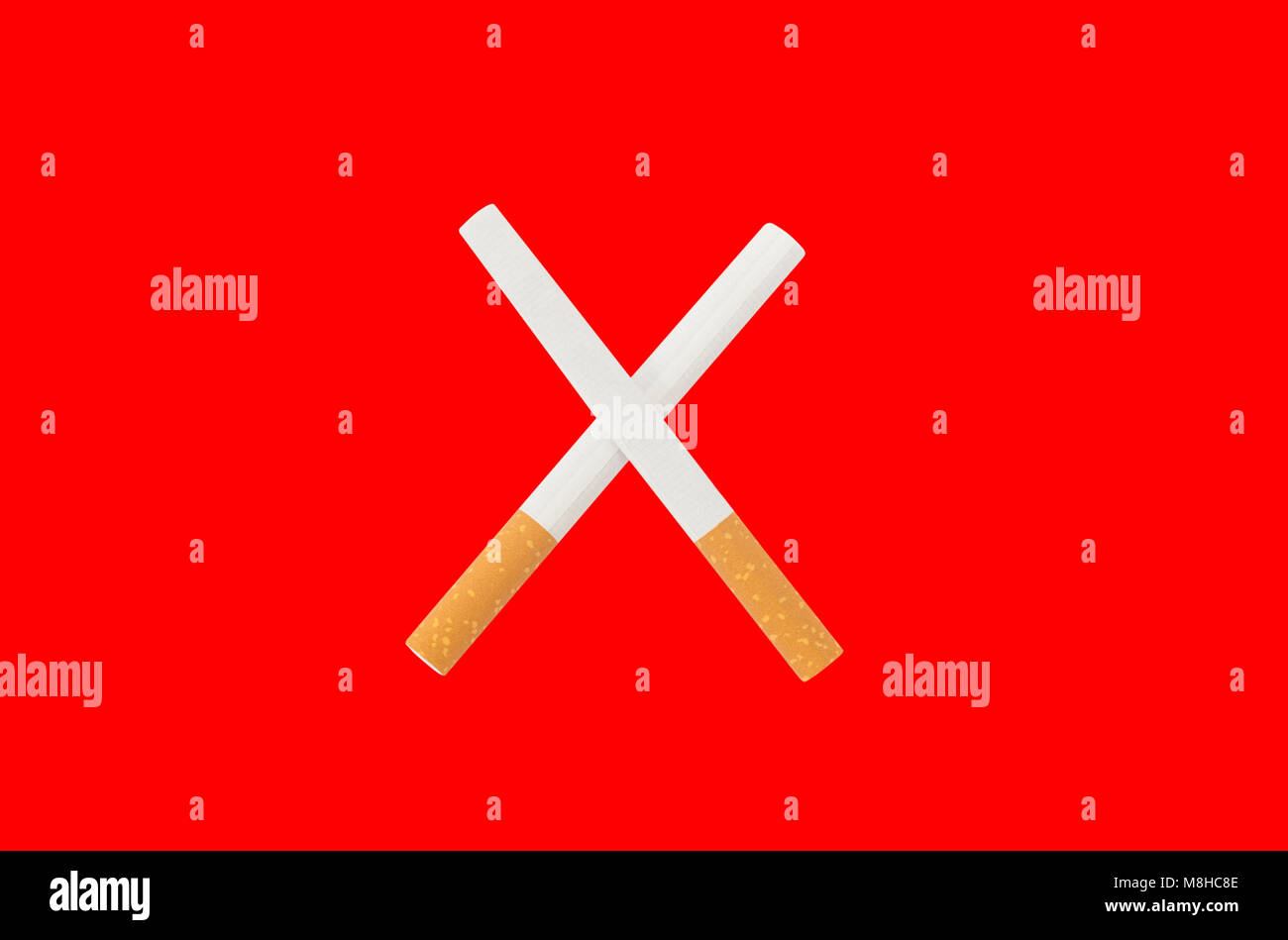 x sign for quit or no smoking concept Stock Photo - Alamy