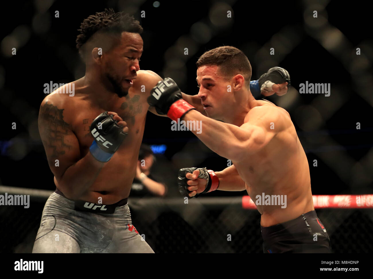 Tom Duquesnoy (right) in action against Terrion Ware during their ...
