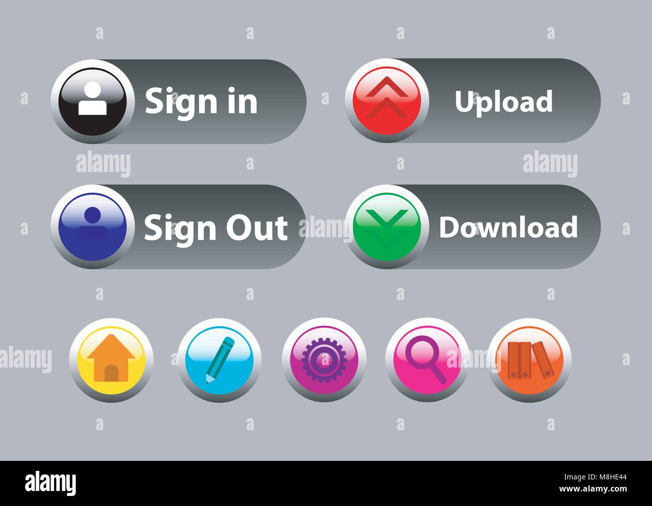 Download upload symbol in Stock Vector Images - Alamy