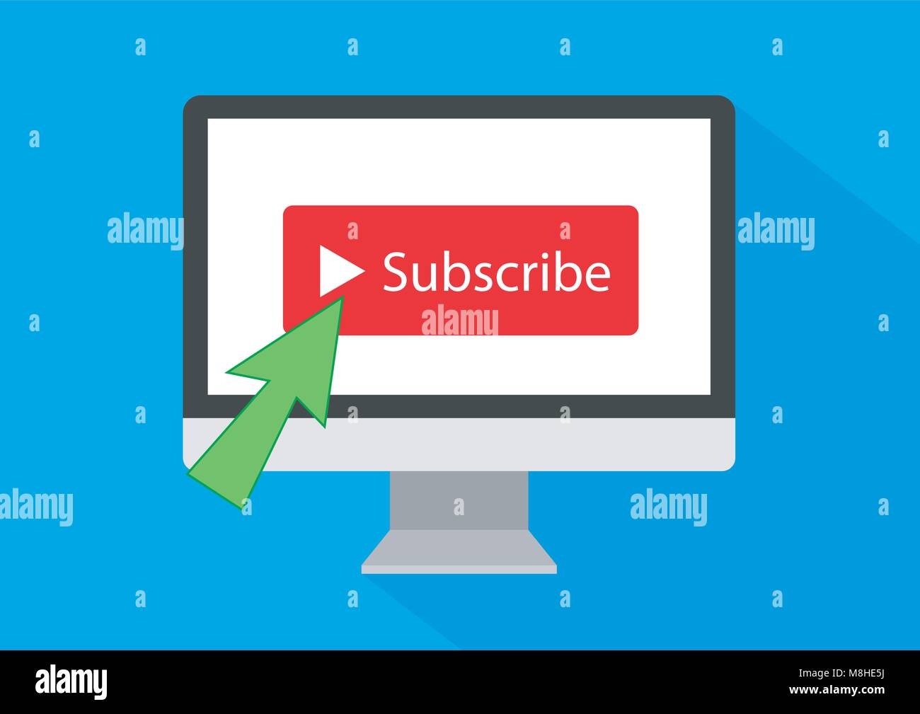 design vector of youtube channel subscriber Stock Vector Image & Art ...