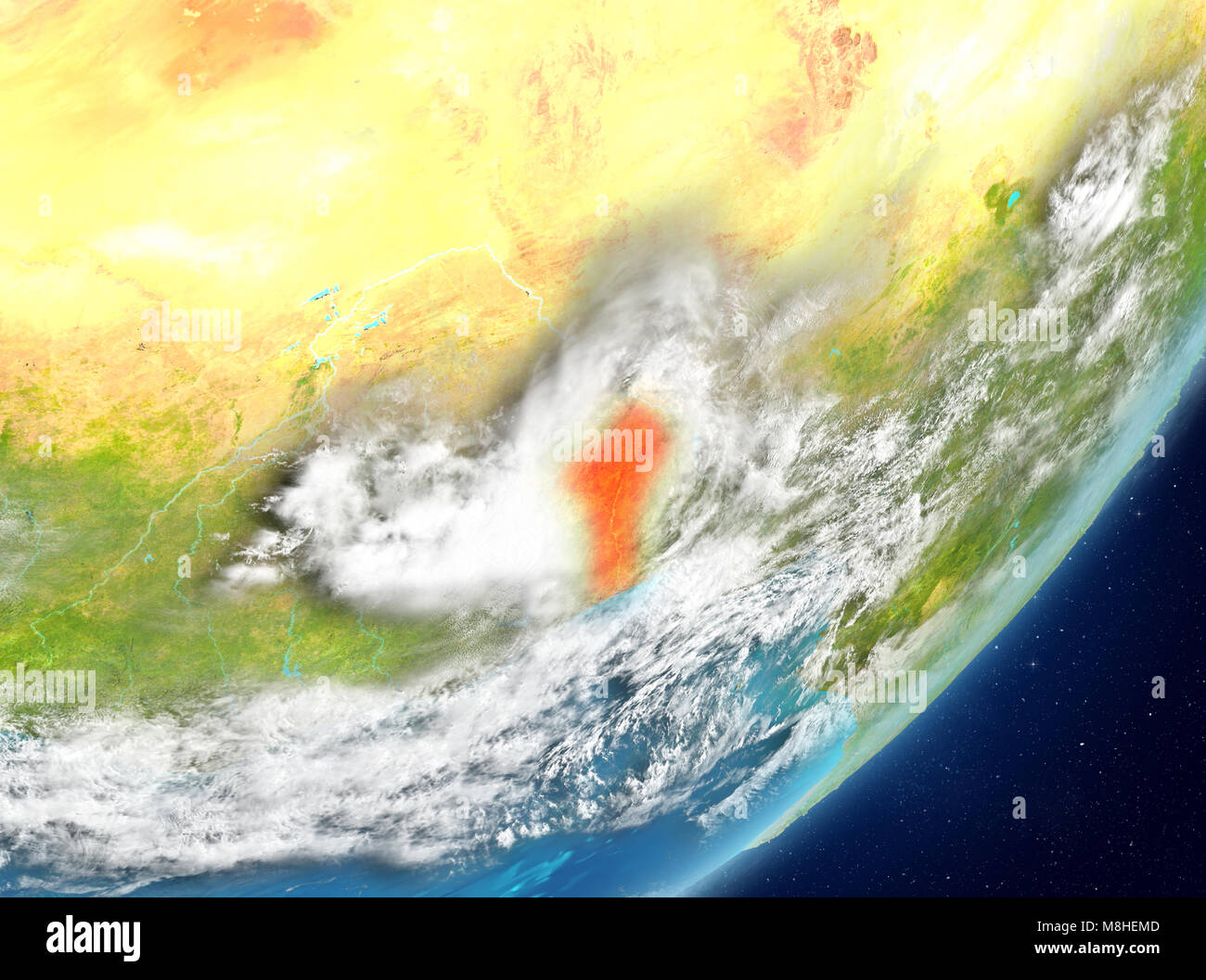 Satellite image of benin hi-res stock photography and images - Alamy